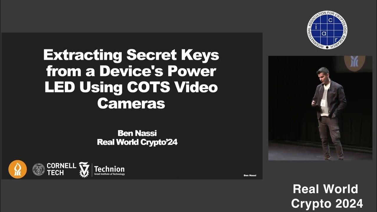 Extracting Secret Keys from a device by analyzing the intensity of the light emitted... (RWC ...