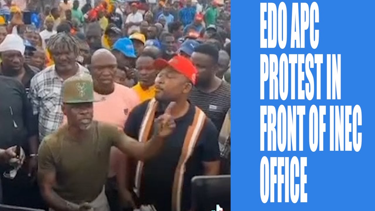 APC MEMBERS IN EDO STATE PROTEST AGAIN - YouTube