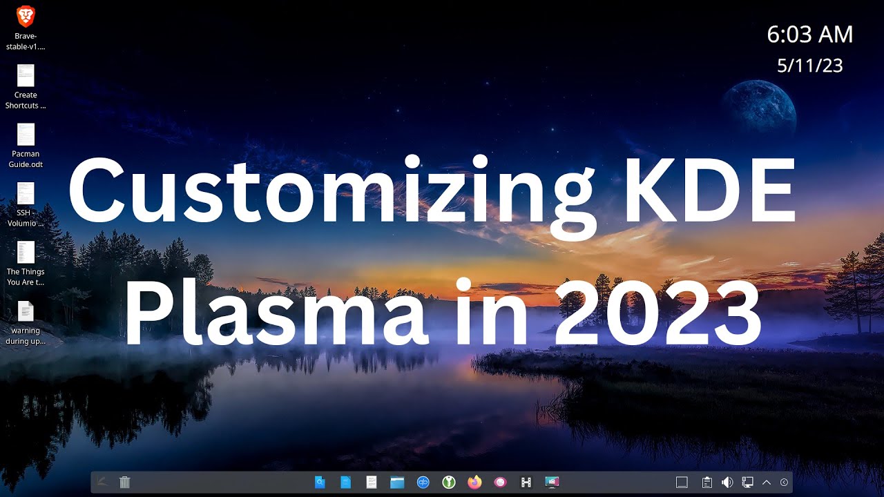 Customizing KDE Plasma in 2023 - YouTube