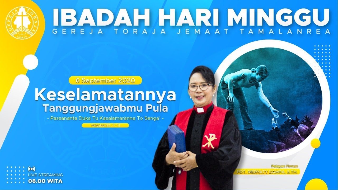 Ibadah Minggu 06 September 2020 I Gereja Toraja Jemaat Tamalanrea