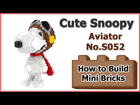 How to Build Mini Blocks Snoopy - Aviator S052 Review Instructions Specifications