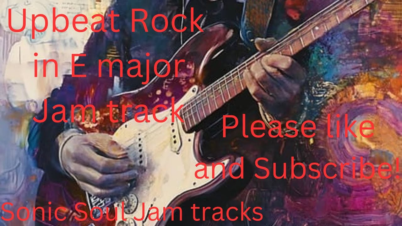 Upbeat rock in E major jam track - YouTube