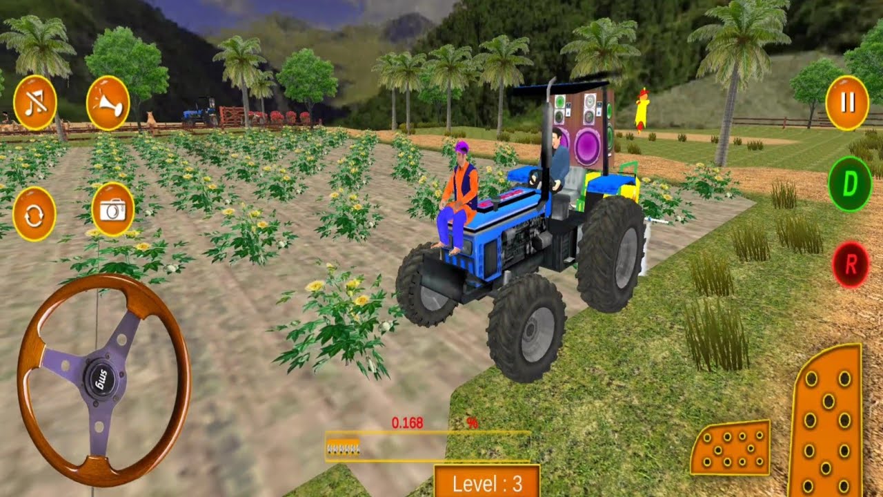 Indian Tractor Simulator Driver Game Authentic Tractor Driving Simulator Driving- Android ...