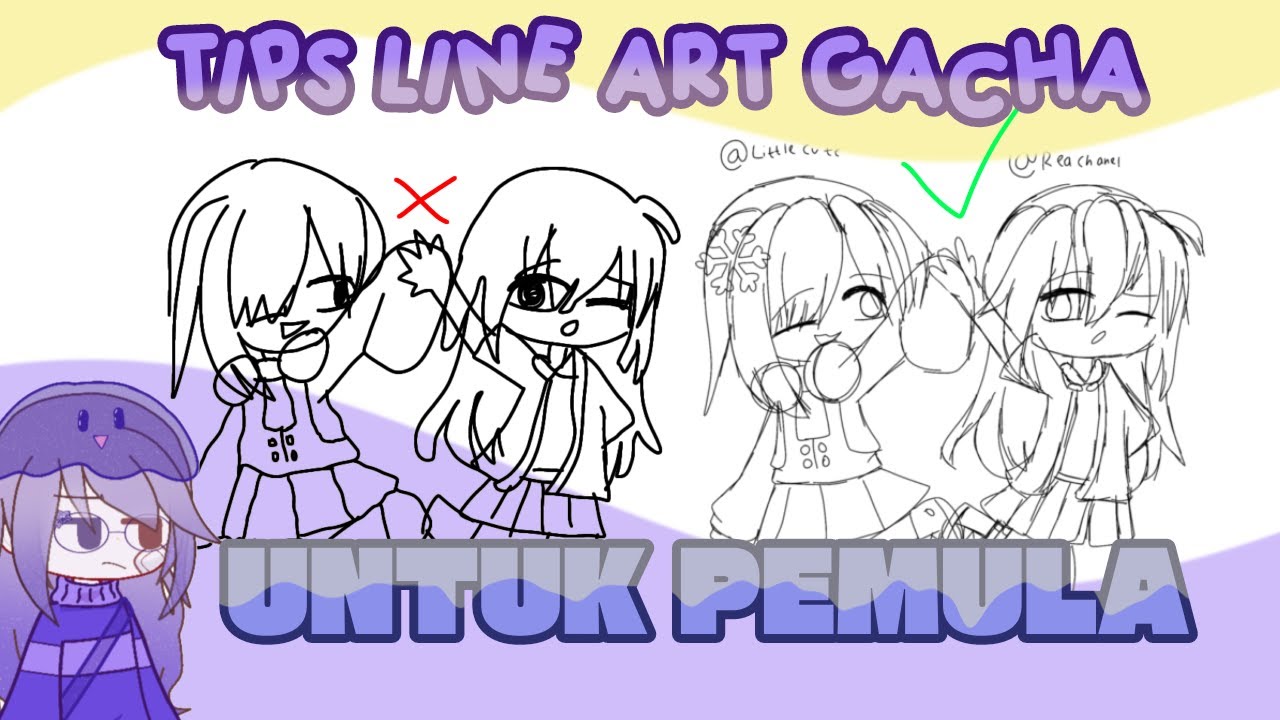 Tips Lineart Gacha Ibis Paint X | Gacha Club - YouTube