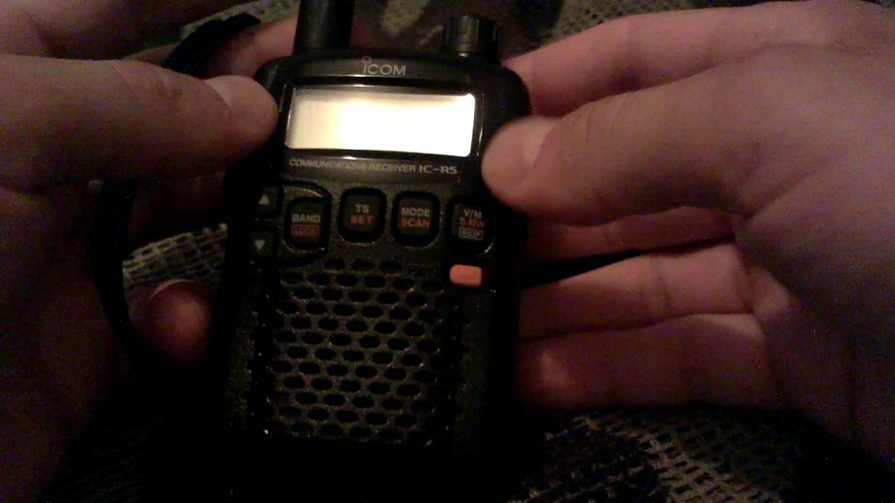 scanner ICOM IC-R5 français - YouTube