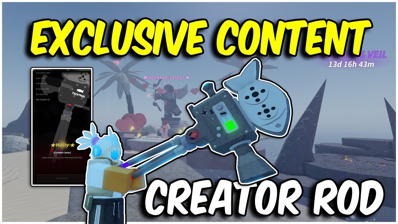 NEW CLICKBAIT CASTER ROD in FISCH! ROBLOX - YouTube