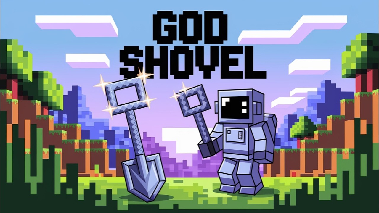 I created a GOD shovel in Minecraft - YouTube
