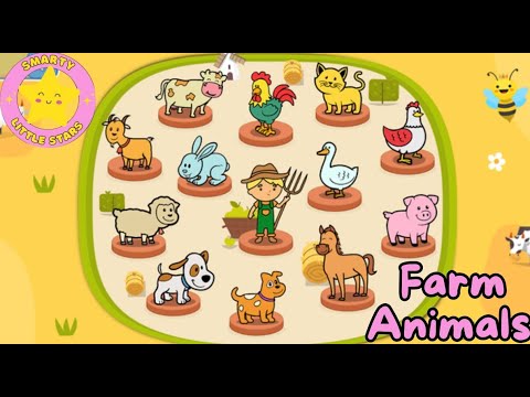 Farm Animals Learning Video for Kids | Farm Animals for Toddlers | Fun ...