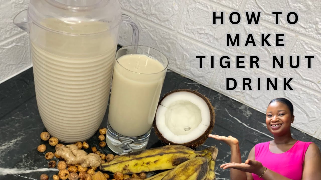 How To Make TIGERNUT DRINK with Dates And Coconut - YouTube