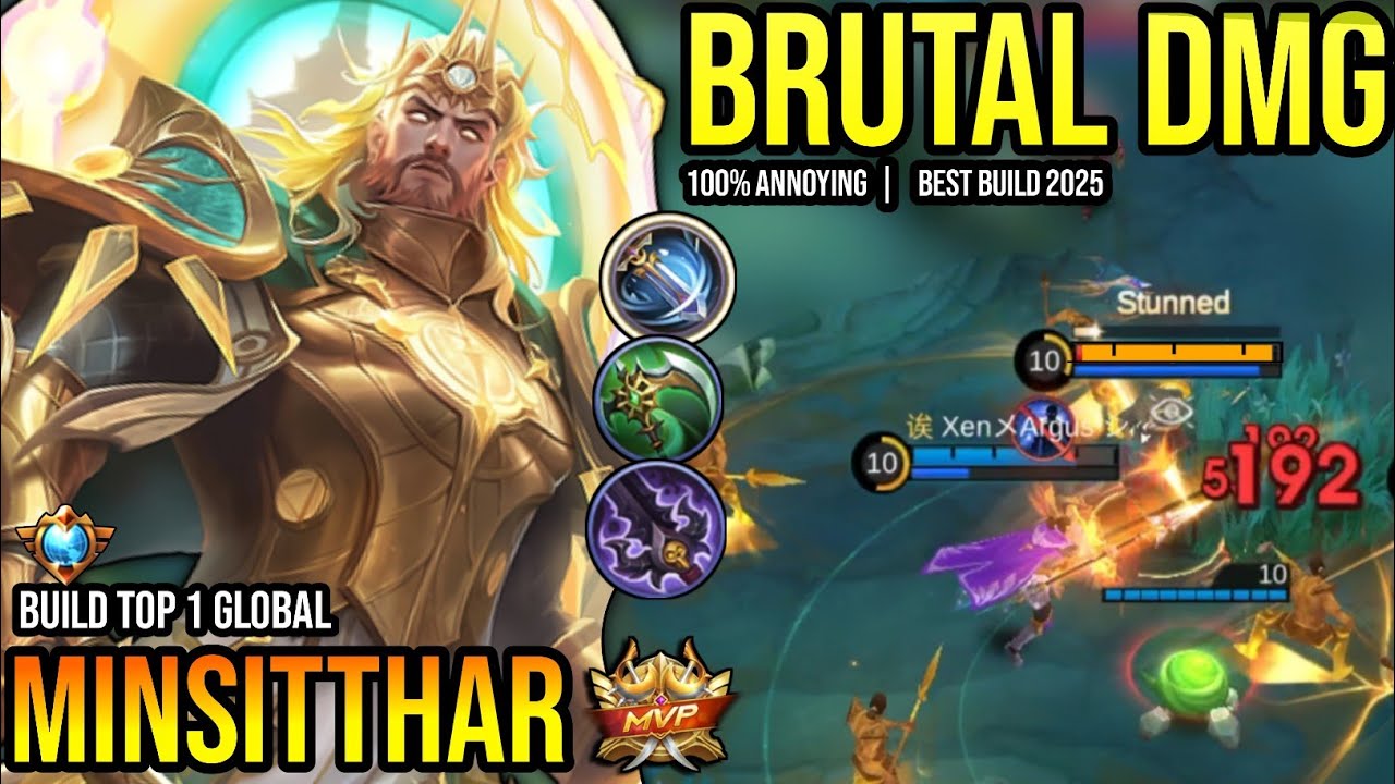 MINSITTHAR BEST BUILD 2025 | BUILD TOP 1 GLOBAL MINSITTHAR GAMEPLAY ...
