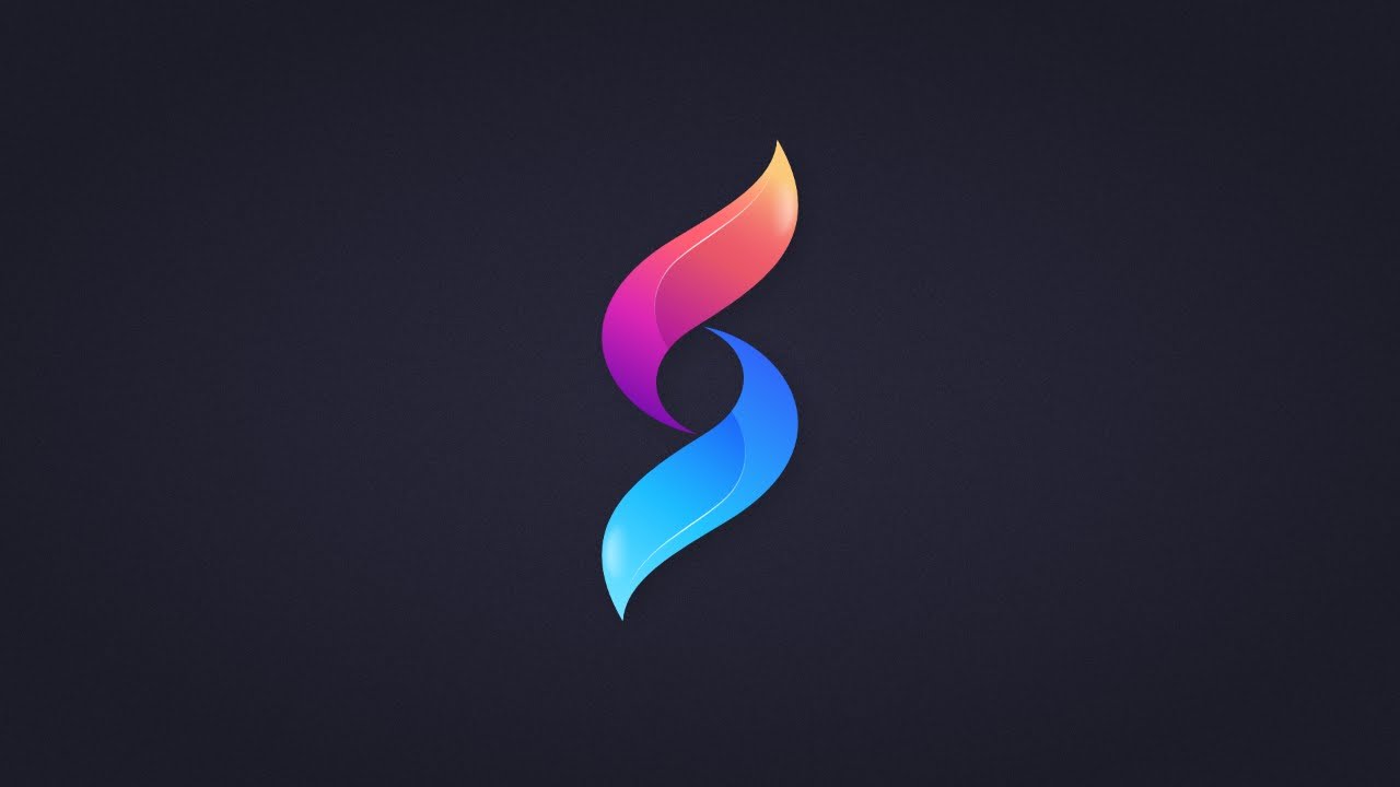 Illustrator Gradient Logo Design - YouTube