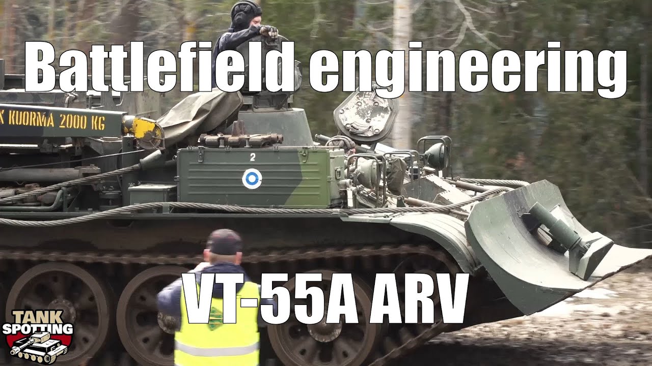 VT-55A ARV Demonstration - Battlefield Engineering Vehicle Based On T ...