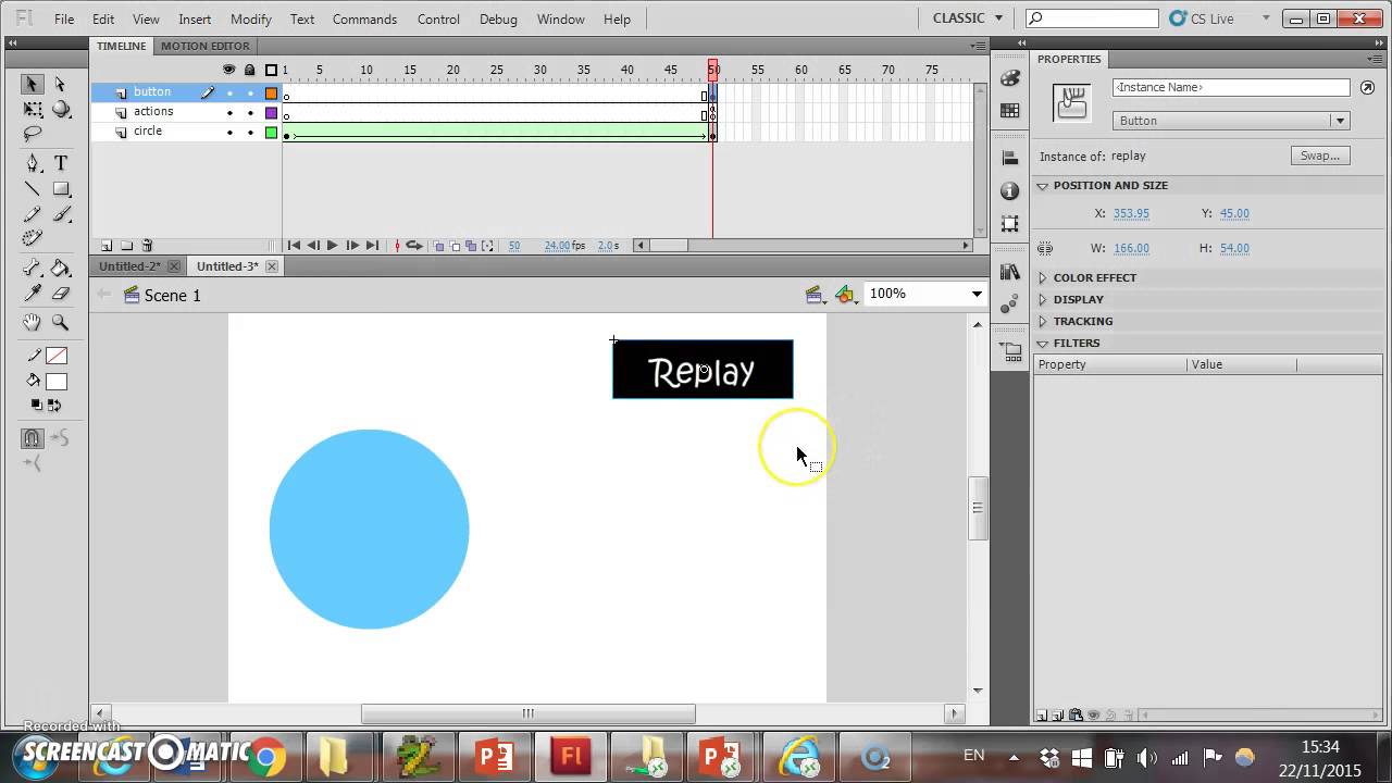 Buttons With Simple Actionscript Youtube 2635