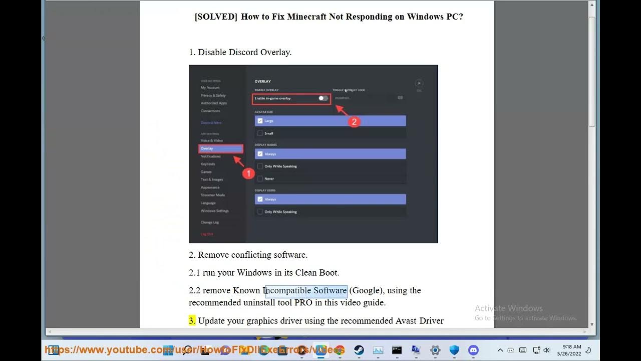 Fix Minecraft Not Responding on Windows PC - YouTube