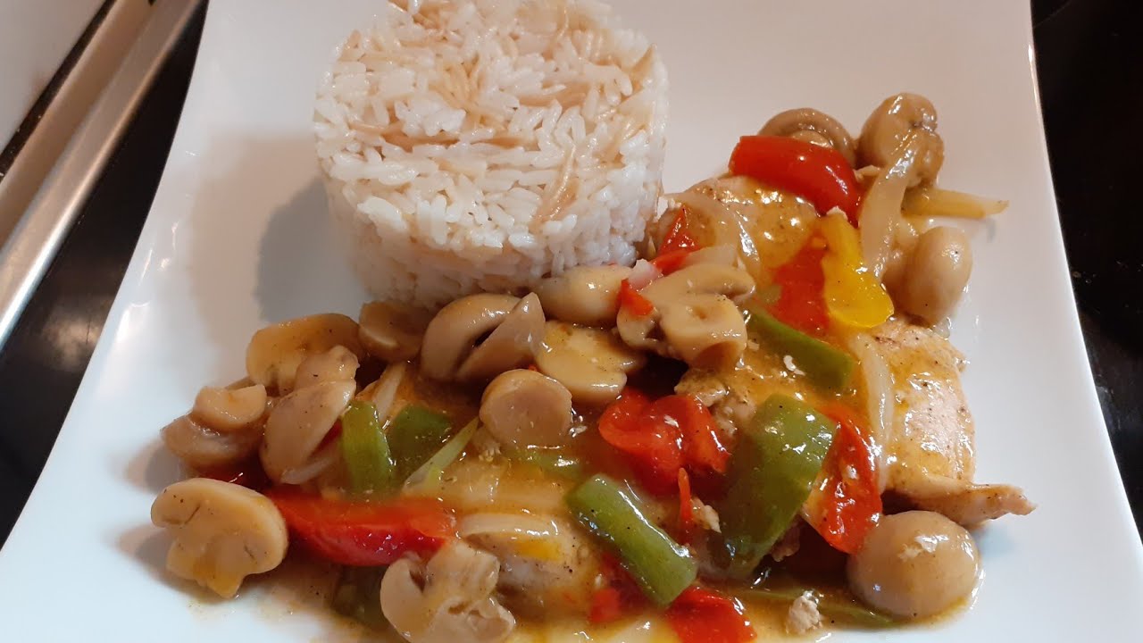 Recette Light /Blanc de poulet aux légumes sans crème - YouTube