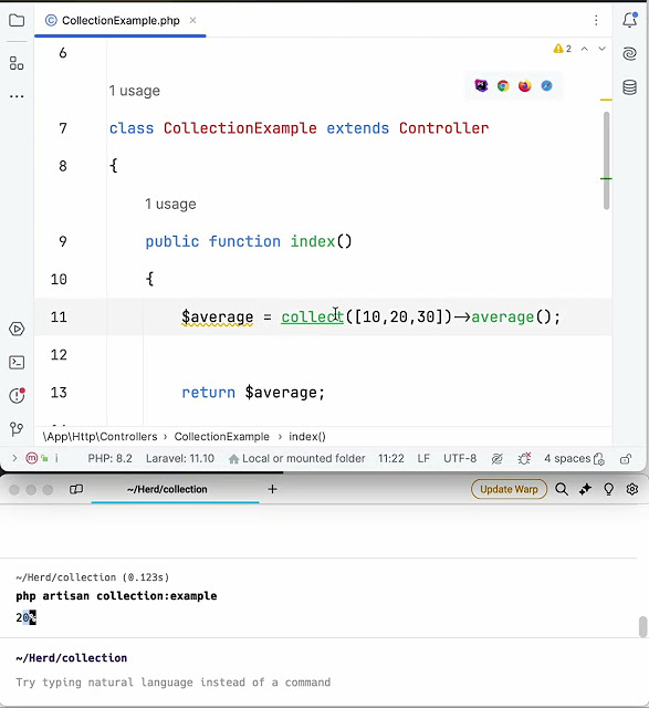 Discover average() method in Laravel collections #shorts #coding #programming #laravel #php ...