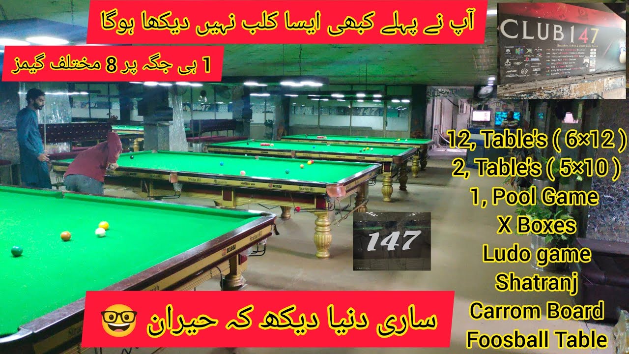 147 Snooker Club 2022 | 8 Different Games 1 Place | Snooker Clubs in ...
