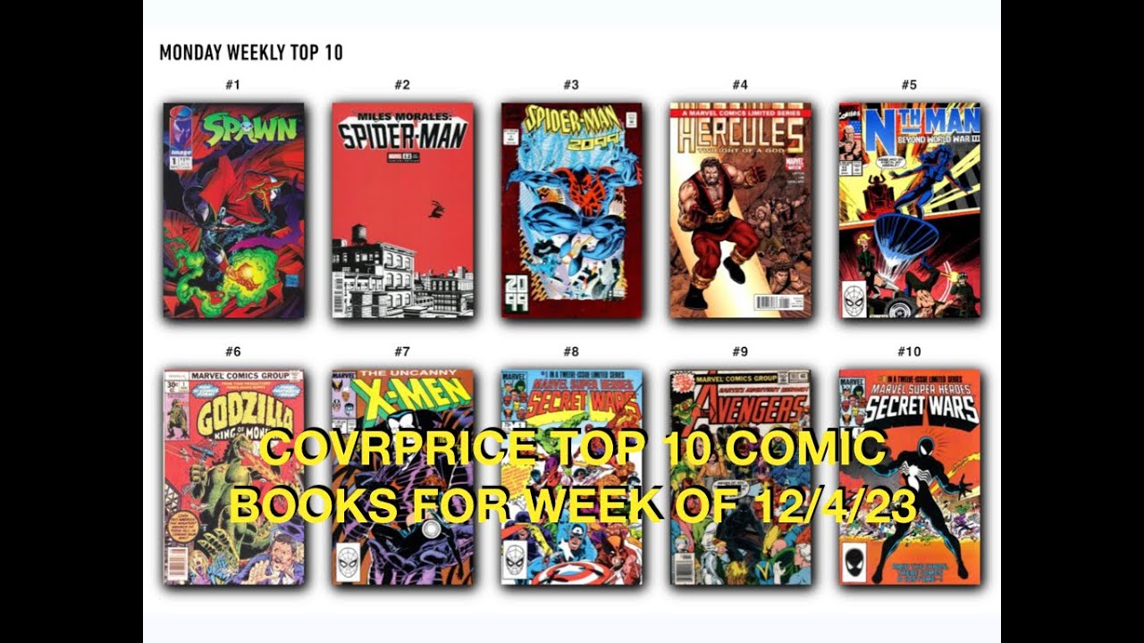 Covrprice Top 10 Comic Books Week of 12/4/2023 - YouTube