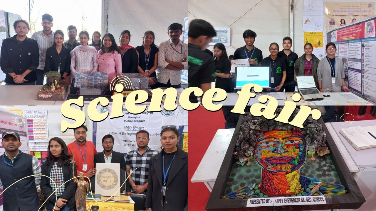 Science fair in Central University of Haryana 👨‍💻⚡️|| New apps by ...