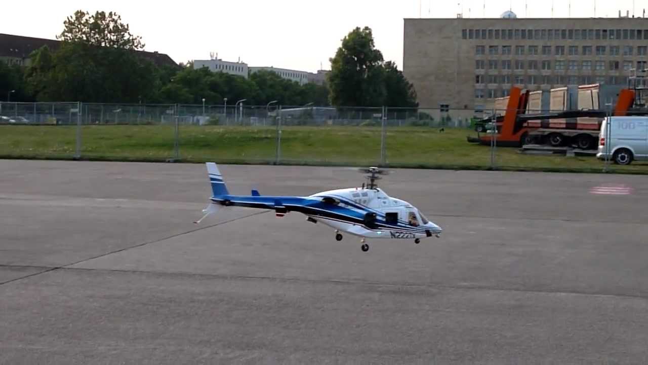 RC Heli Bell 222 Police 21.05.2011 Berlin Tempelhof - YouTube