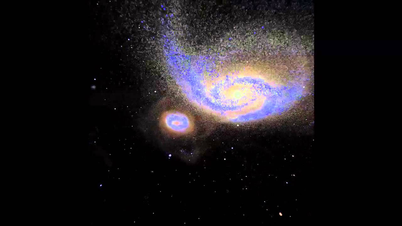 Merging Spiral Galaxies — Simulating Visual Appearance - YouTube