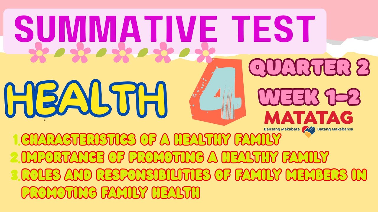 HEALTH 4 Q2 W1-W2 (SUMMATIVE TEST) - YouTube
