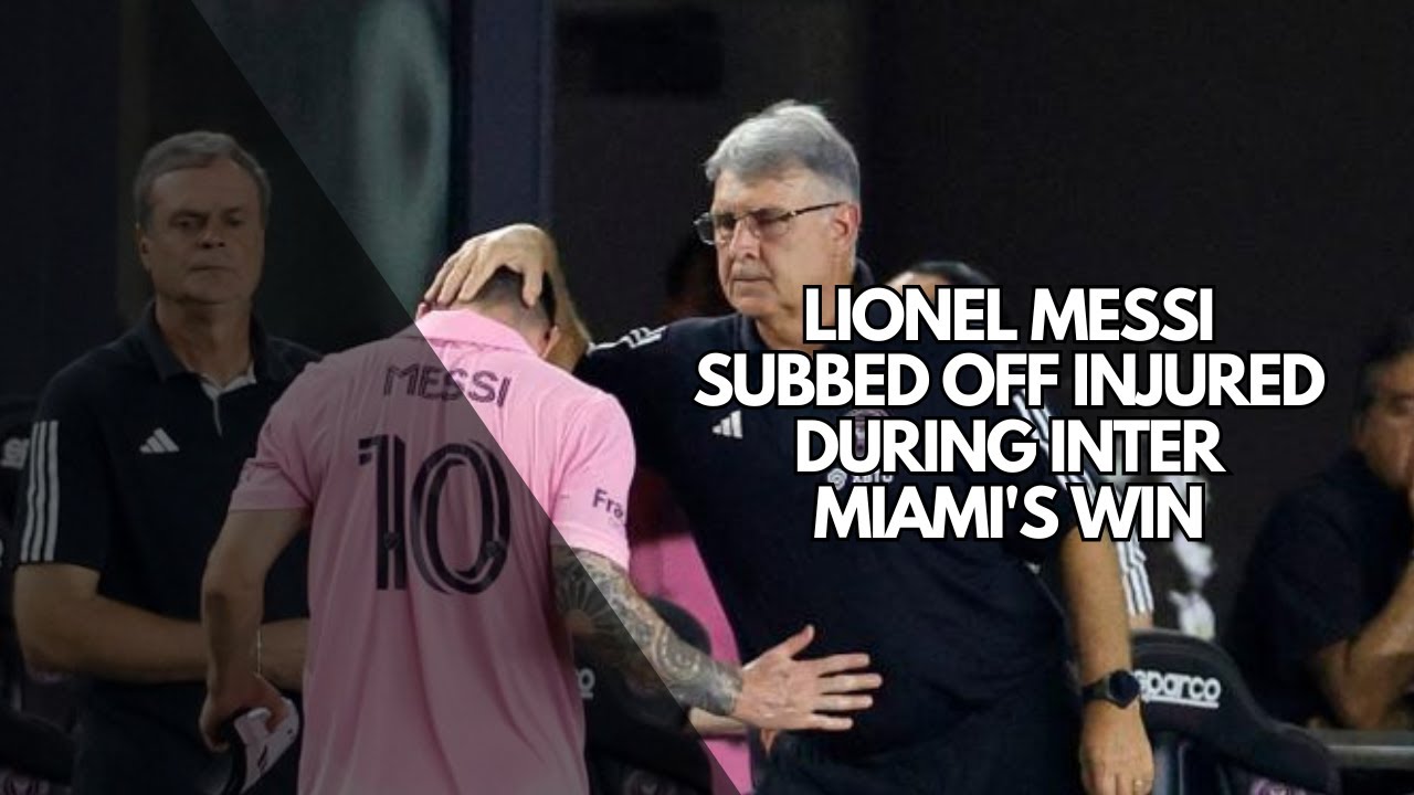 Lionel Messi Subbed Off Injured During Inter Miami's Win - YouTube
