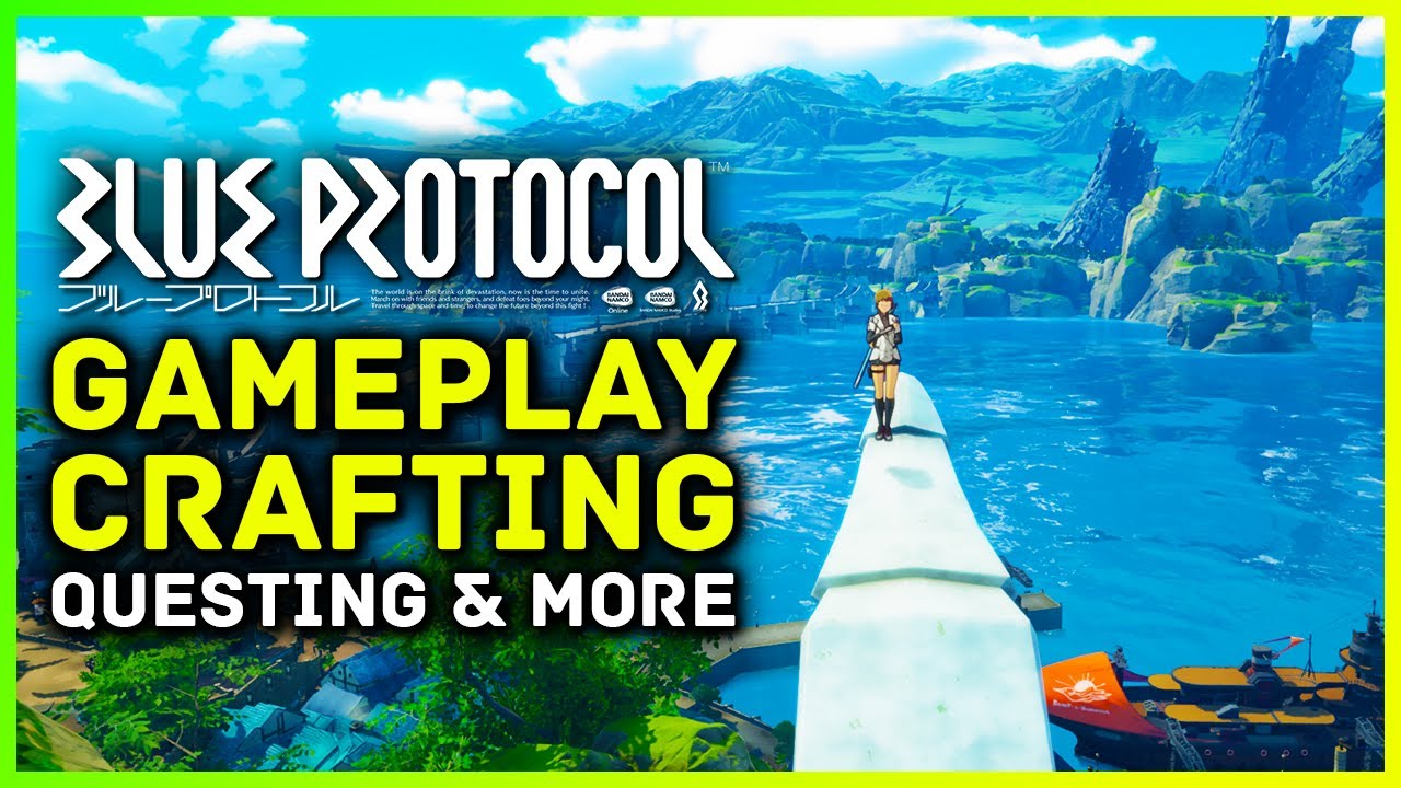 Blue Protocol Gameplay - Crafting, Class Switching, Vendors, Questing ...