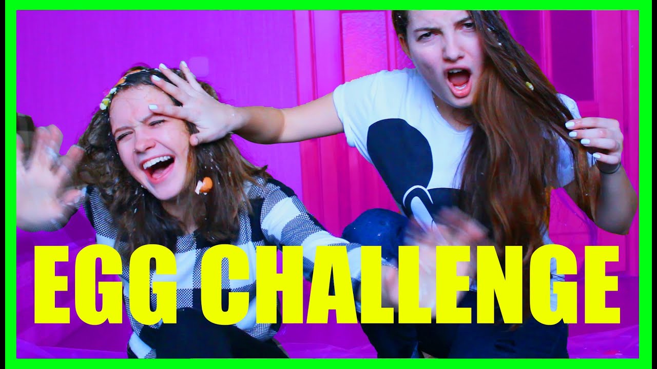 BEST FRIENDS EGG CHALLENGE/ Омлет на голове - YouTube