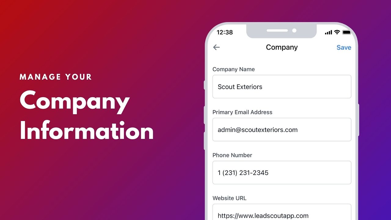 Update Company information and settings - YouTube