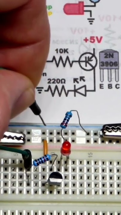 2N3906 PNP BJT Switch Circuit For Beginners Learning Electronics By Electronzap #pnptransistor # ...