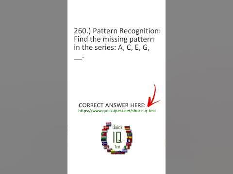 Find the missing pattern in the series: A, C, E, G, ___ ? - YouTube