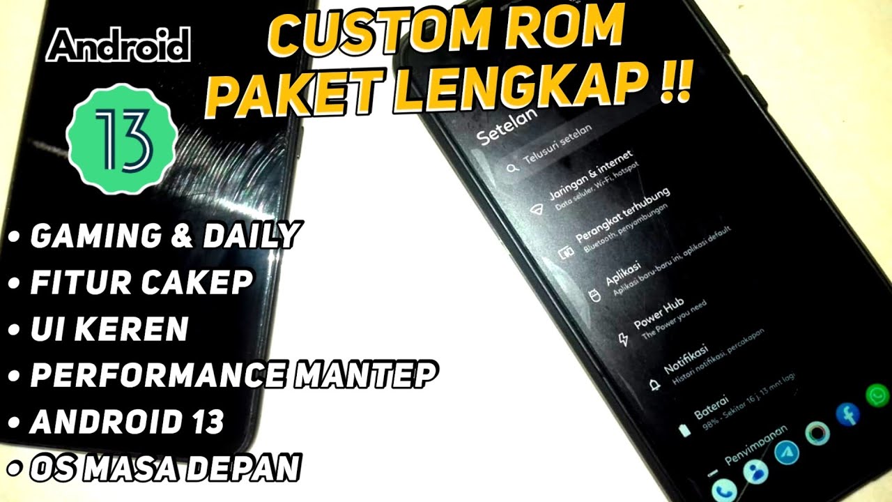 AKHIRNYA NEMUIN ROM ANDROID 13 YANG PERFORMANCE NYA KENCENG !! FITUR ...