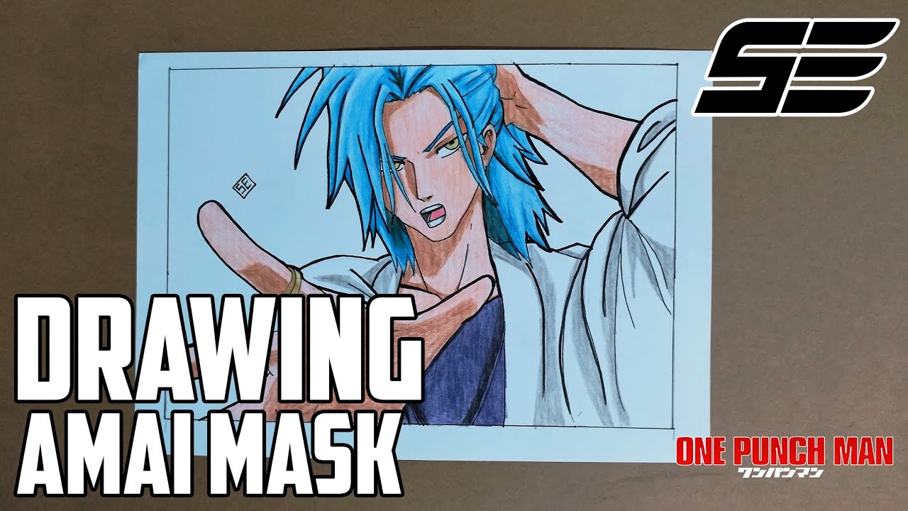 amai mask drawing simple | speed drawing - YouTube