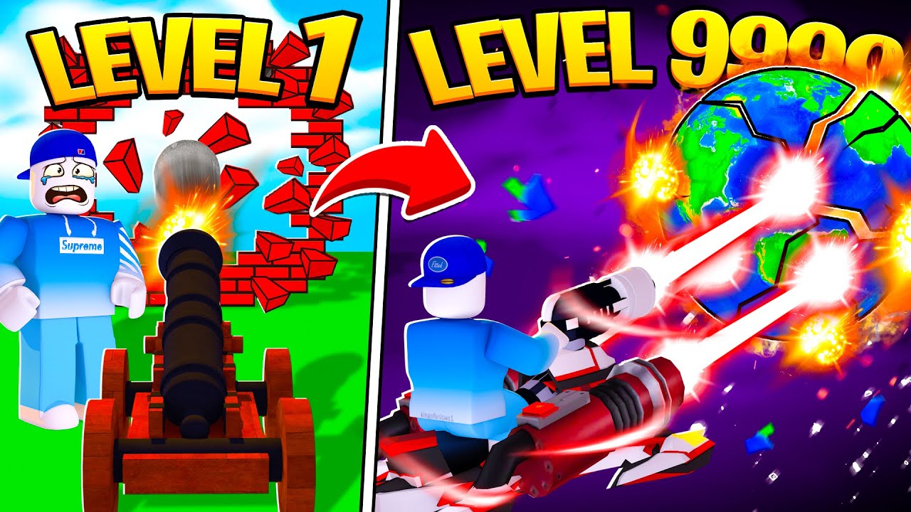 ich bekomme die MAX lvl KANONE in Roblox Cannon Simulator! - YouTube