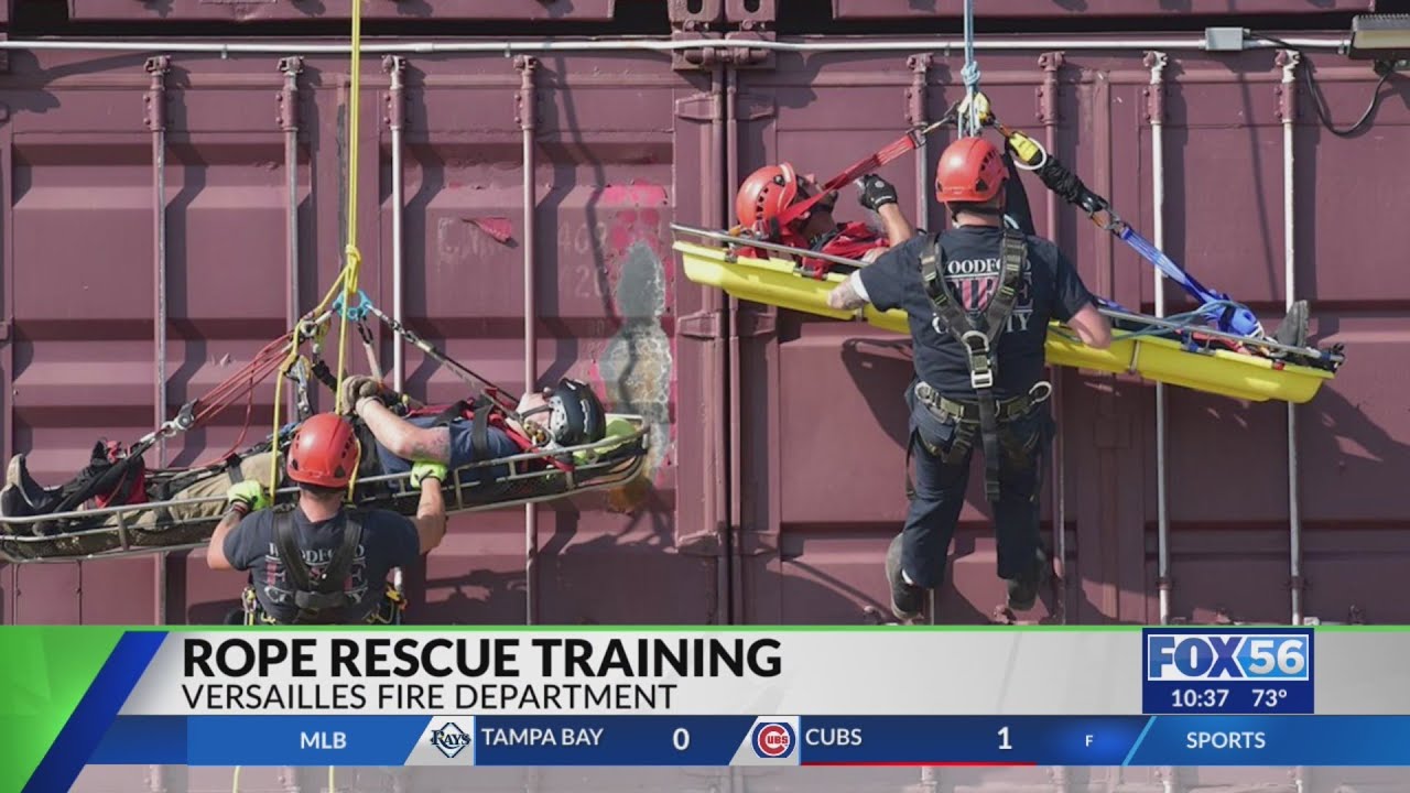 Versailles Fire Department completes rope rescue training - YouTube