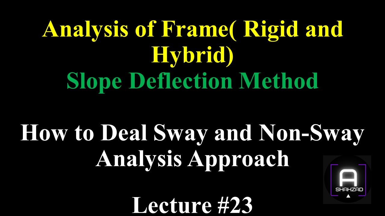 Frame Analysis Using Slope Deflection Method | Analysis Approach - YouTube