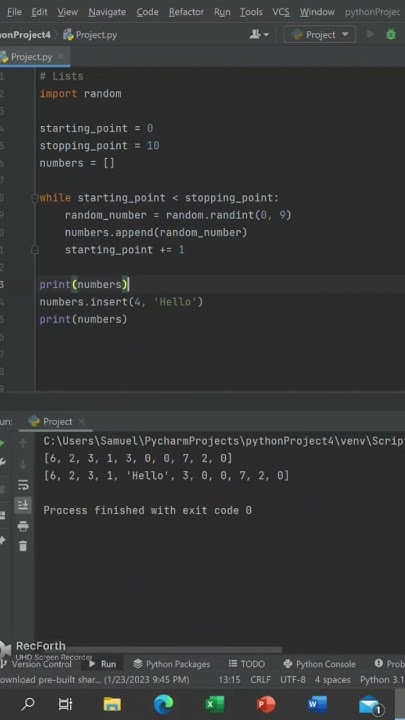 Python Programming Inserting Lists Pythonforbeginners Pythonprogramming Pythontutorial Youtube