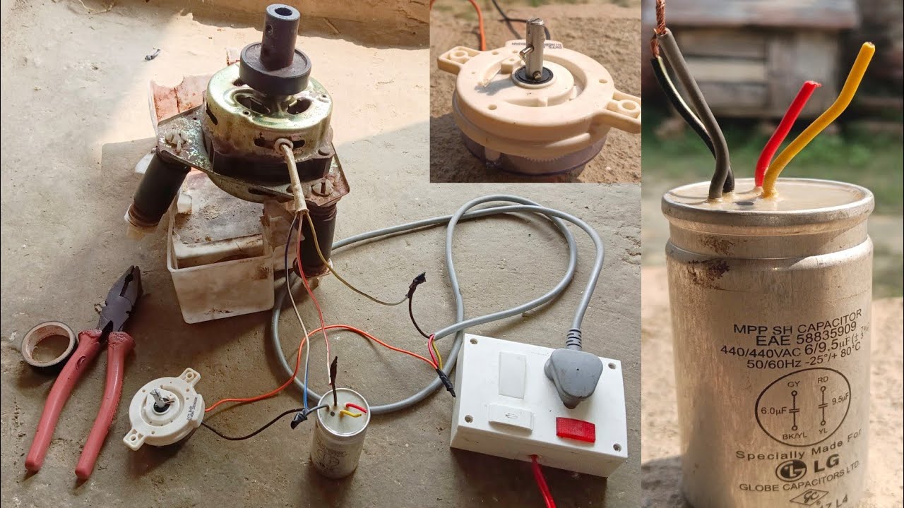 washing machine me spin motor ki connection kaise kiya jata hai a to z# ...