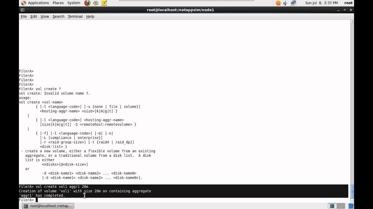 How to Create a Volume in Data OnTap CLI by Nicholas Lee Fagan - YouTube