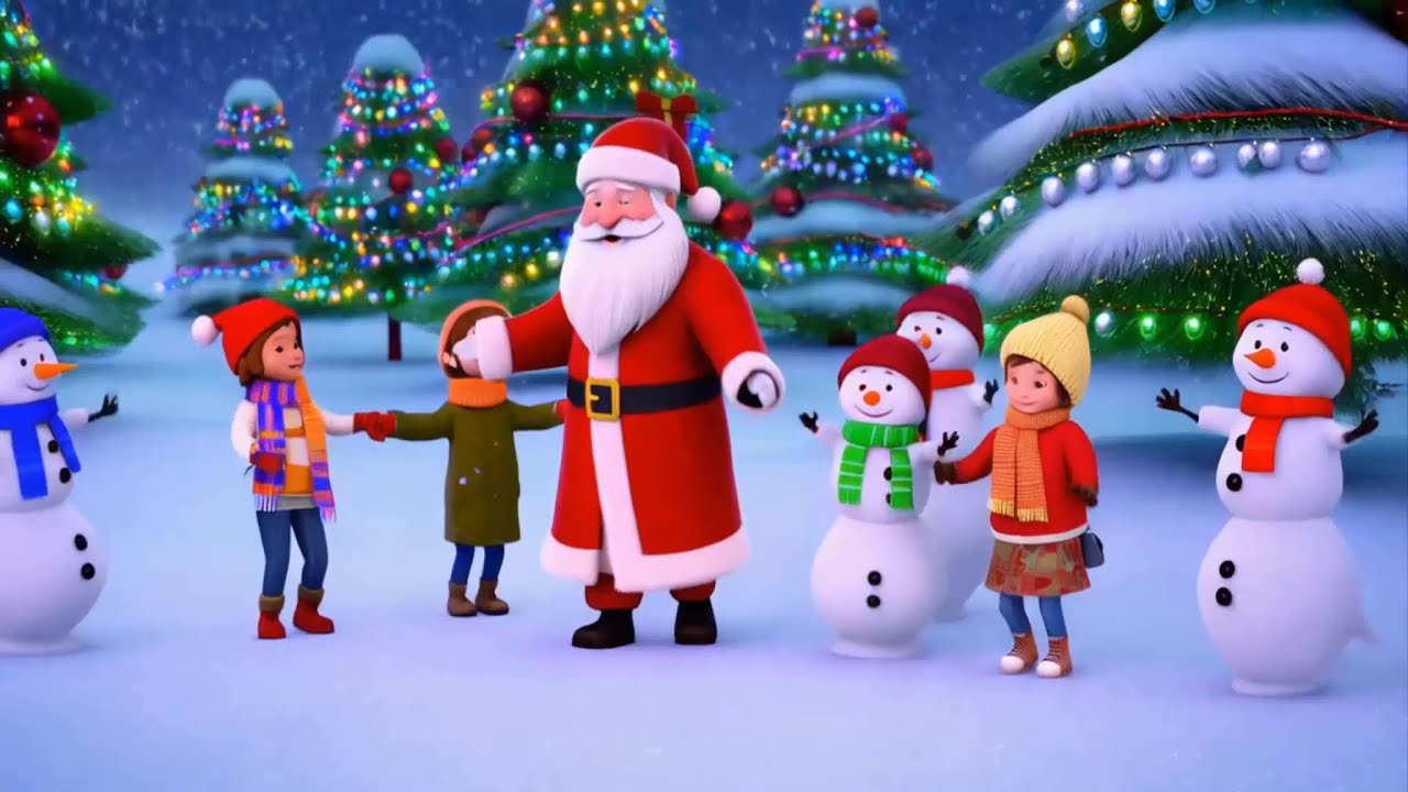 Santa Claus Is Coming! Merry Christmas Bells - Baby Rhymes & Song ...