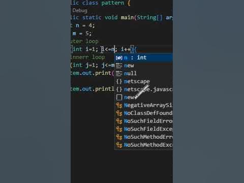 Simple print pattern Java coding video - YouTube