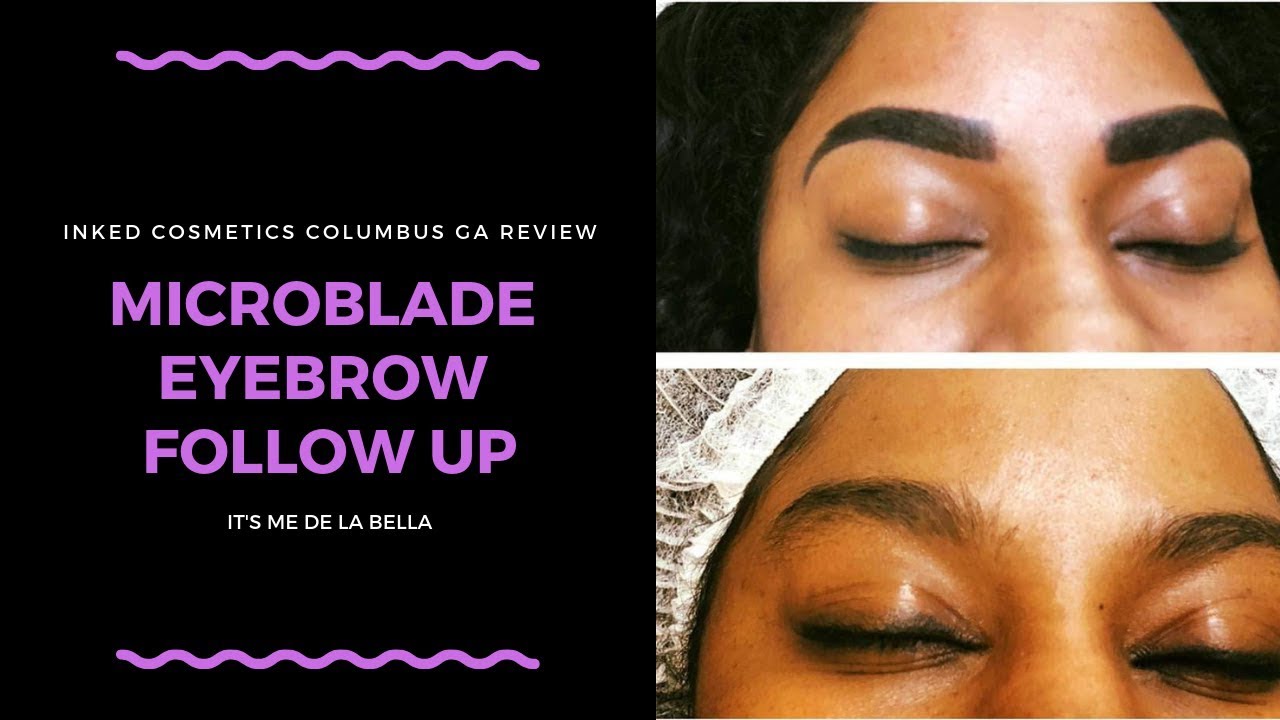 RESULTS AFTER MY MICROBLADE EYEBROW TOUCH UP - YouTube