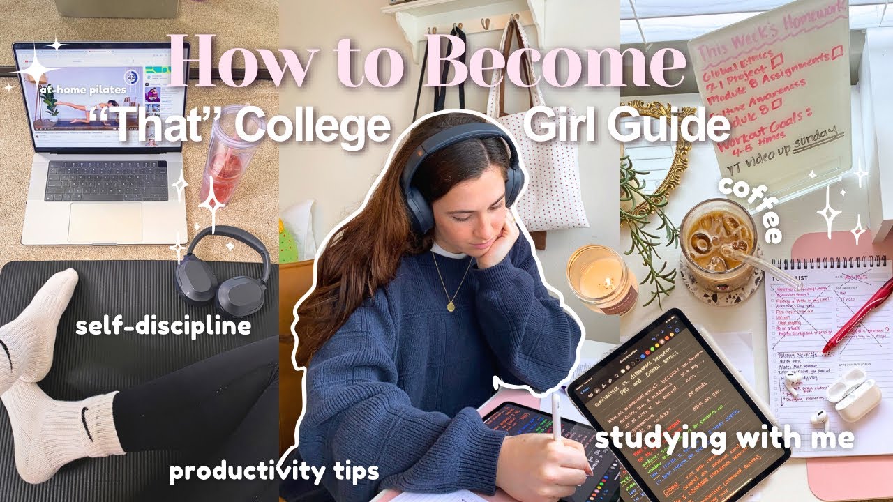 Study Vlog ☆ : "That" College Girl Guide (best study tips, healthy ...
