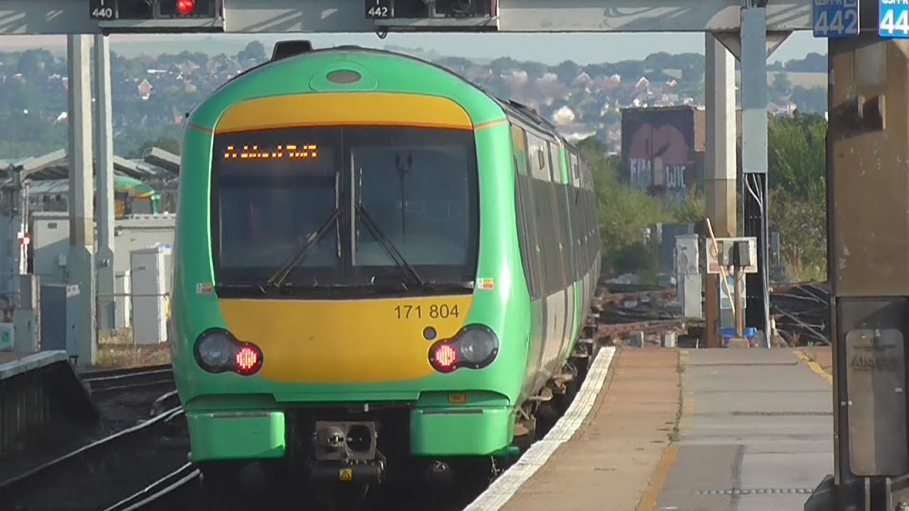 Southern Class 171 - 171804 4 Coach Departs Brighton For Ashford ...