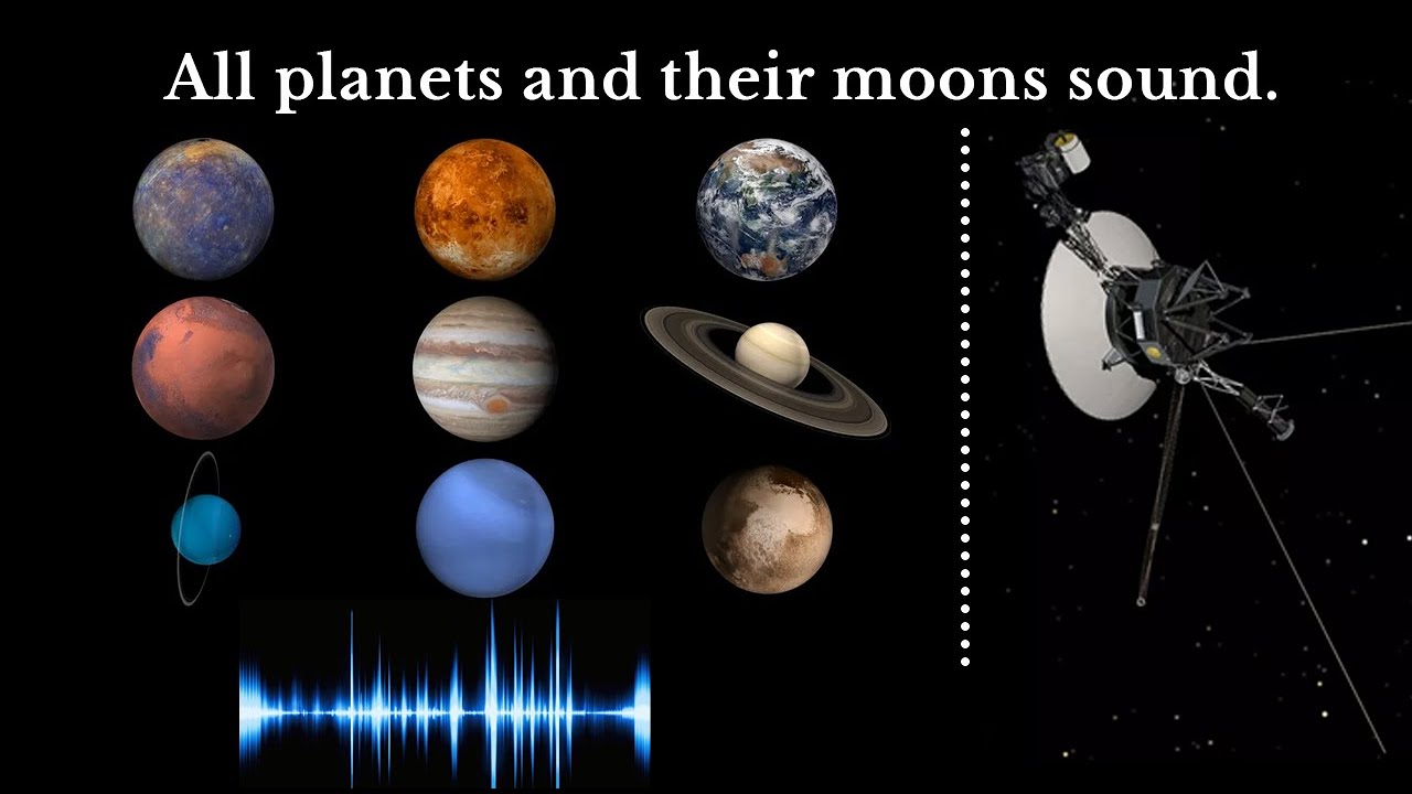 Solar system sounds of planets and moons - YouTube