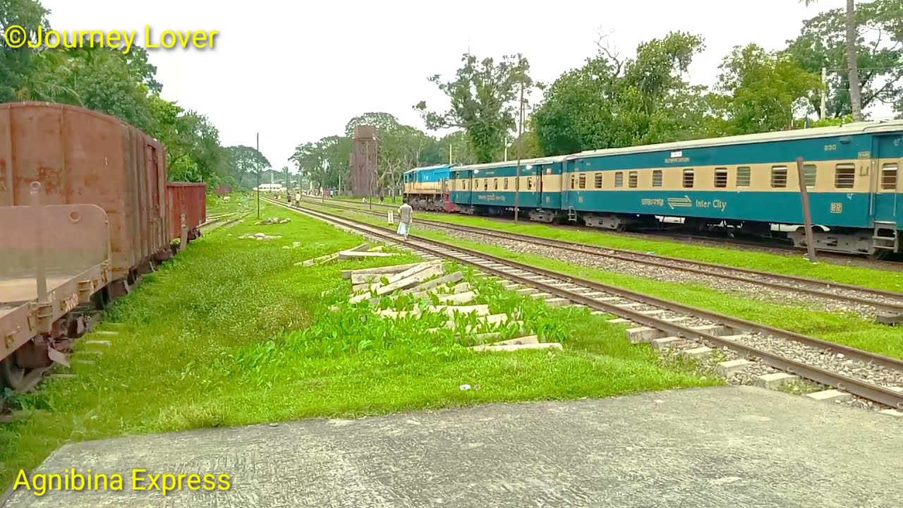 Agnibina Express Intercity Train Departing Jamalpur Railway Station ...