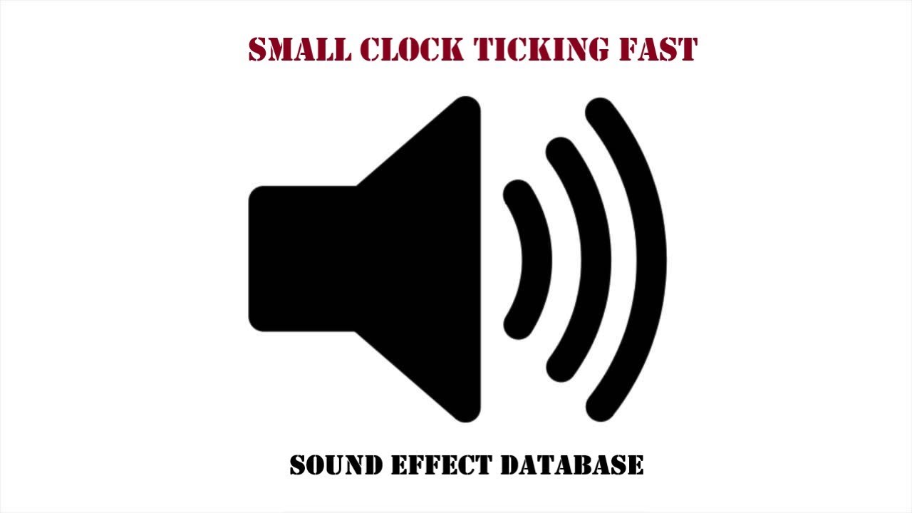 Small Clock Ticking Fast Sound Effect - YouTube