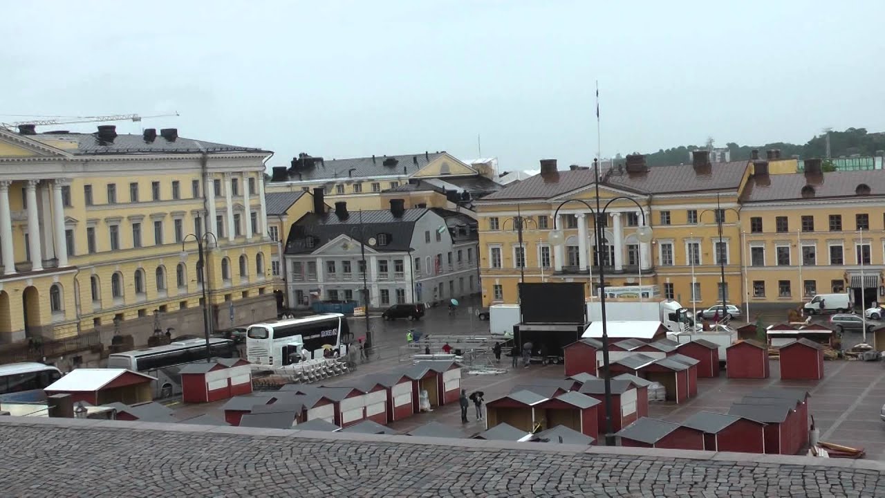 View of Center of Helsinki, Finland - YouTube