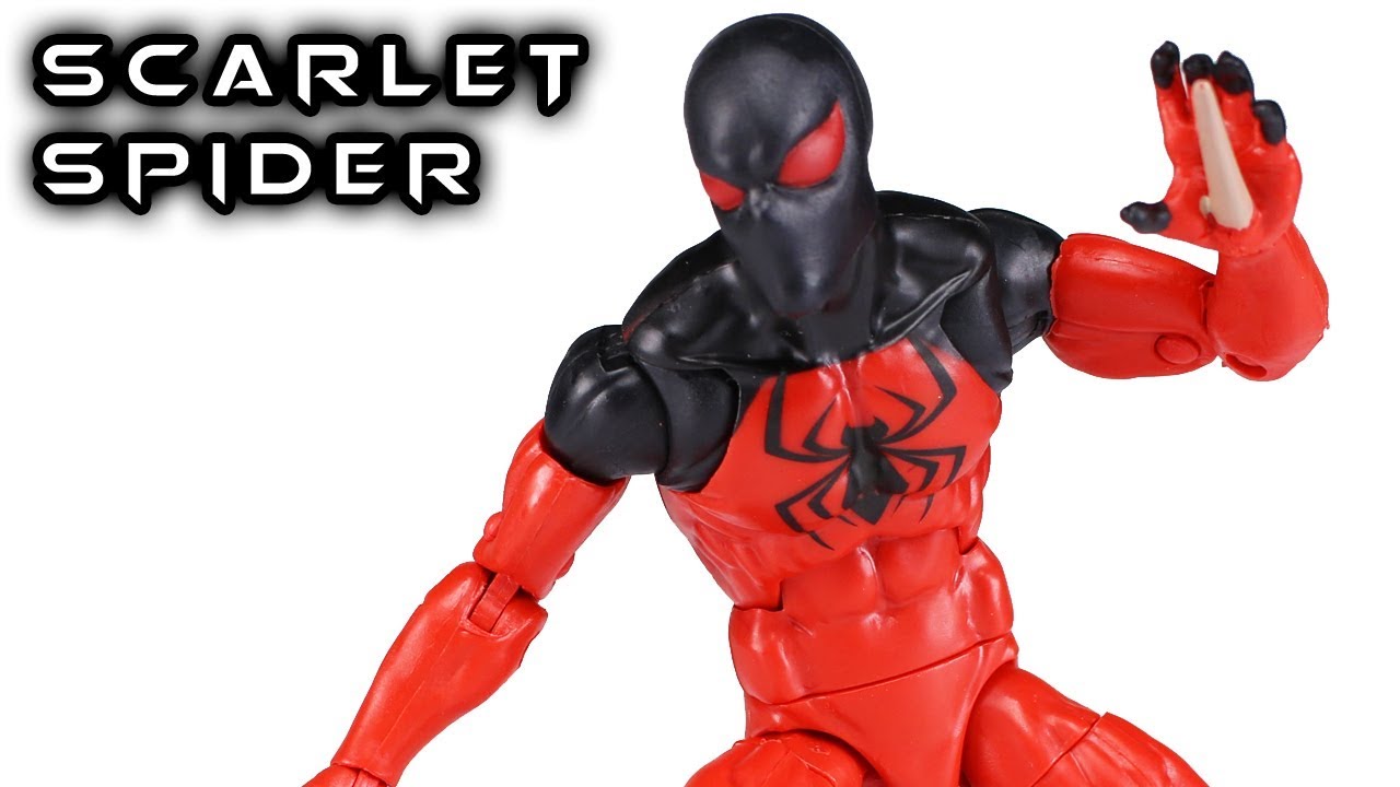 Marvel Legends SCARLET SPIDER Action Figure Review - YouTube